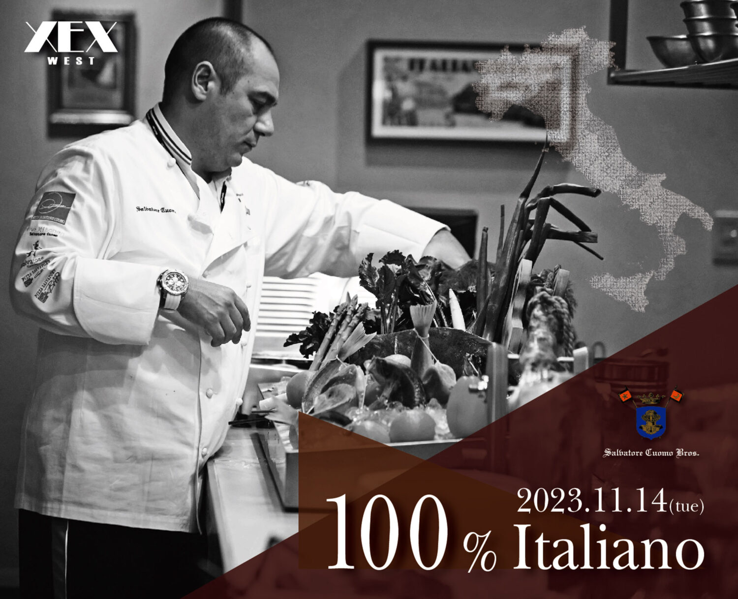 11月14日(火) Salvatore Cuomo presents 〜イタリアからの贈りもの〜 ＜XEX WEST＞ - XEX News